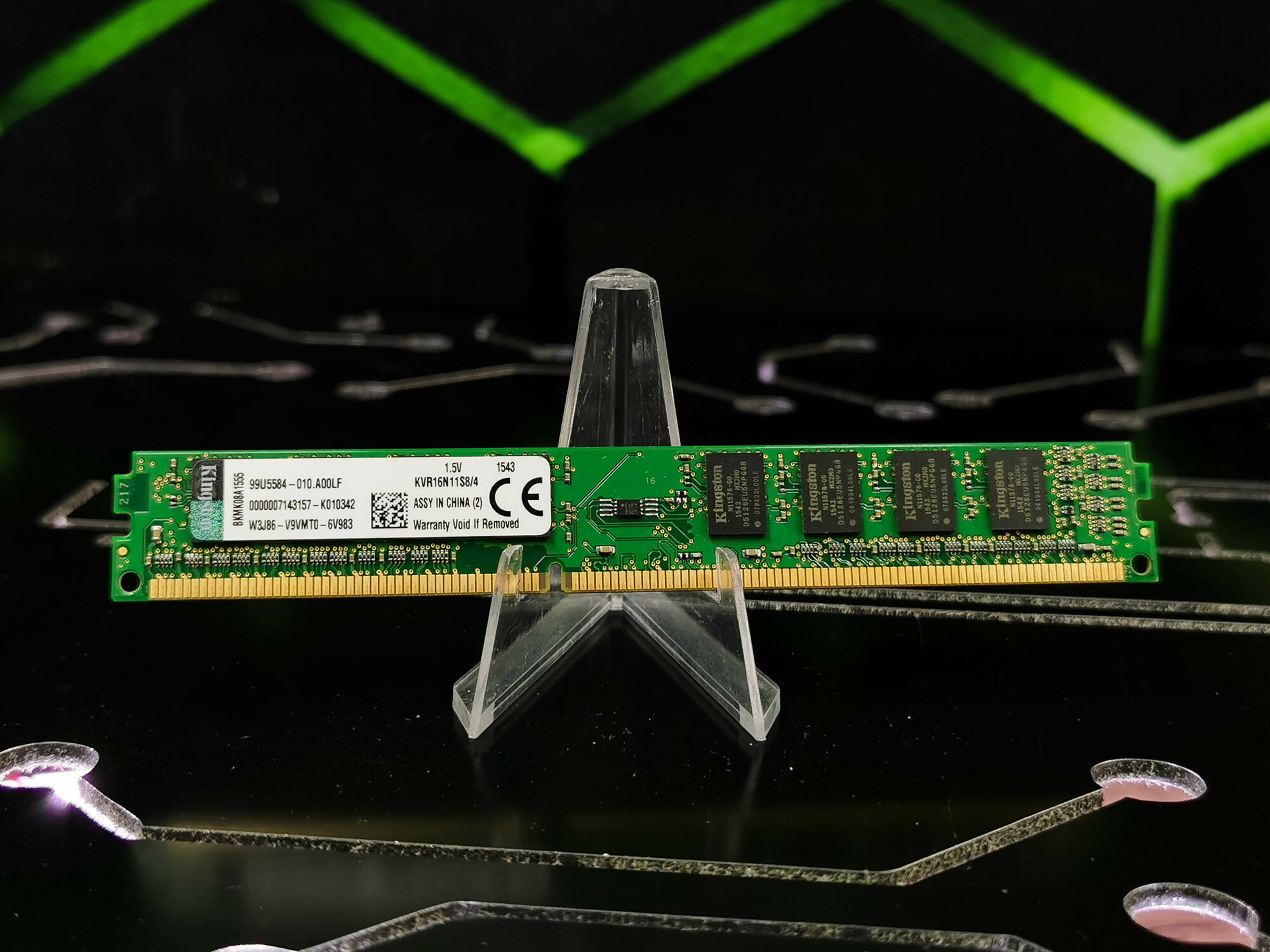 Оперативная память Kingston KVR16N11S8, DDR3, 1600MHz, 4GB, CL11, DIMM