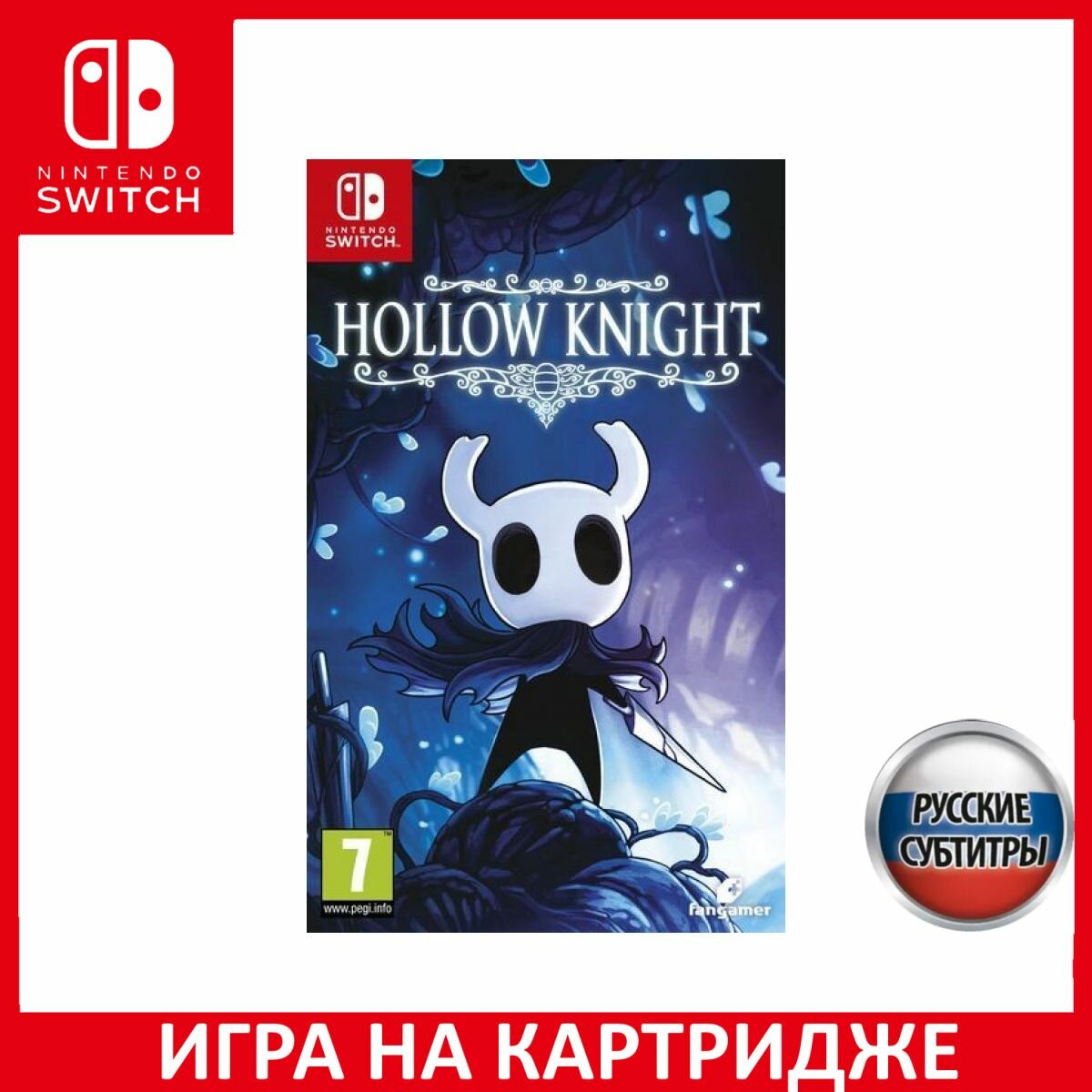 Игра Hollow Knight Switch Русская Версия Картридж на Nintendo Switch