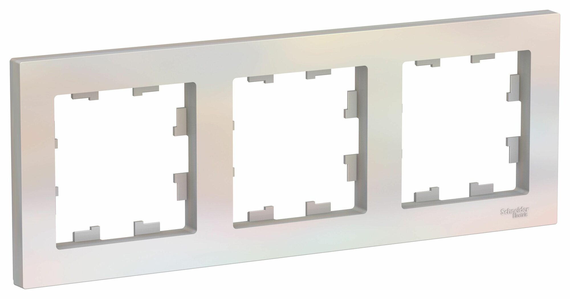 Рамка Schneider Electric AtlasDesign ATN000403, встраиваемая, IP20, 3 гнезда