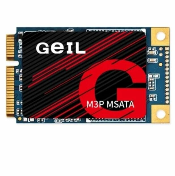 2 ТБ SSD mSATA накопитель GEIL M3P (M3PFD09H2TBA) - SATA3 6.0 Гбит/с, чтение - 500 Мбайт/с, запись - 450 Мбайт/с, 3D NAND