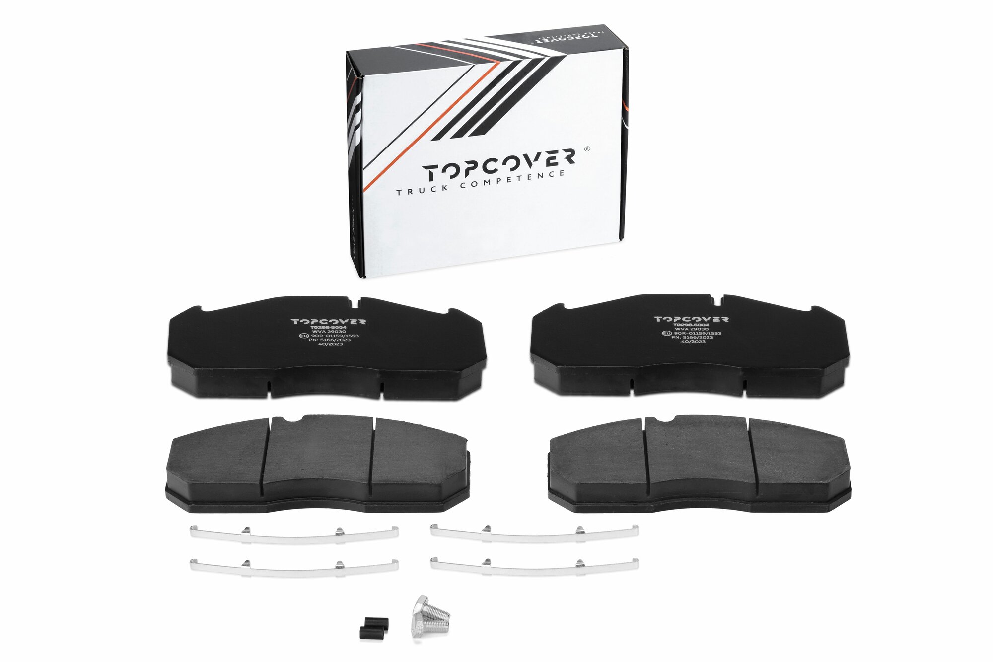 Колодки тормозные передние к-кт TOPCOVER T0298-5004