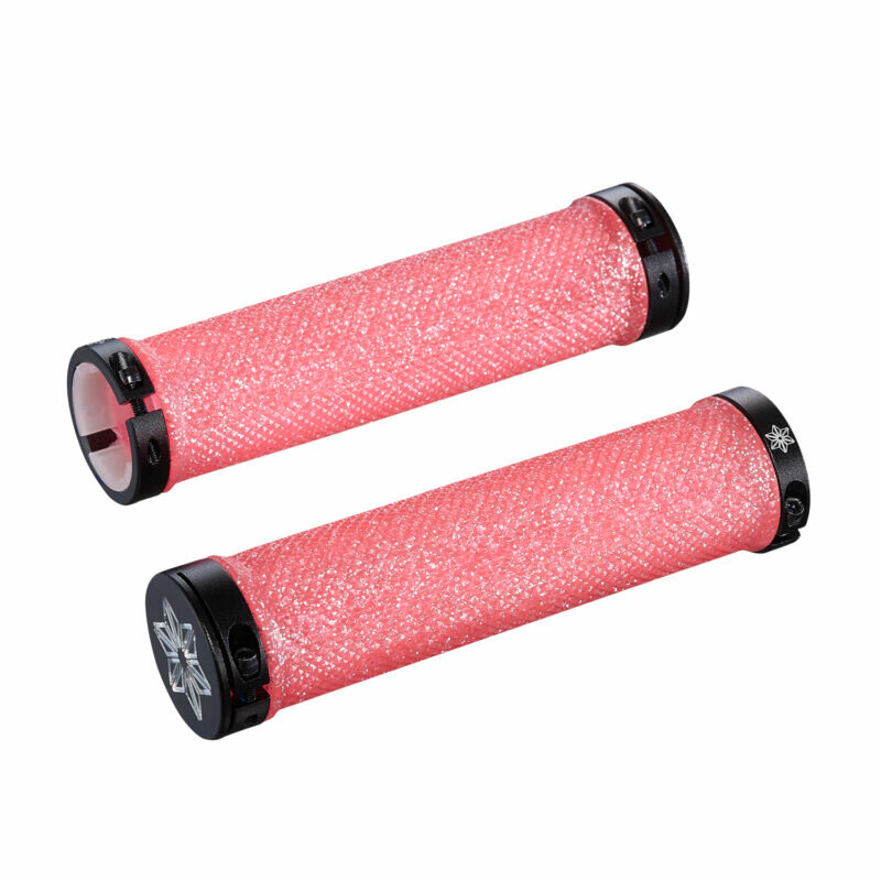 Грипсы Supacaz Diamond Kush Grip, Lock-on, Hot Pink