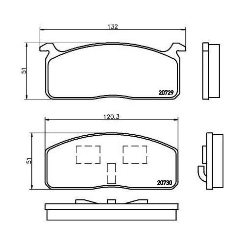 Колодки тормозные дисковые комплект Toyota, MINTEX MDB1144 (1 шт.)