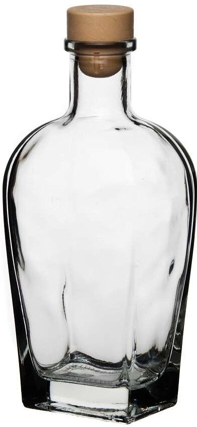 Графин Хрустальный звон Богем с крышкой прозрачный стекло 500мл / кувшин