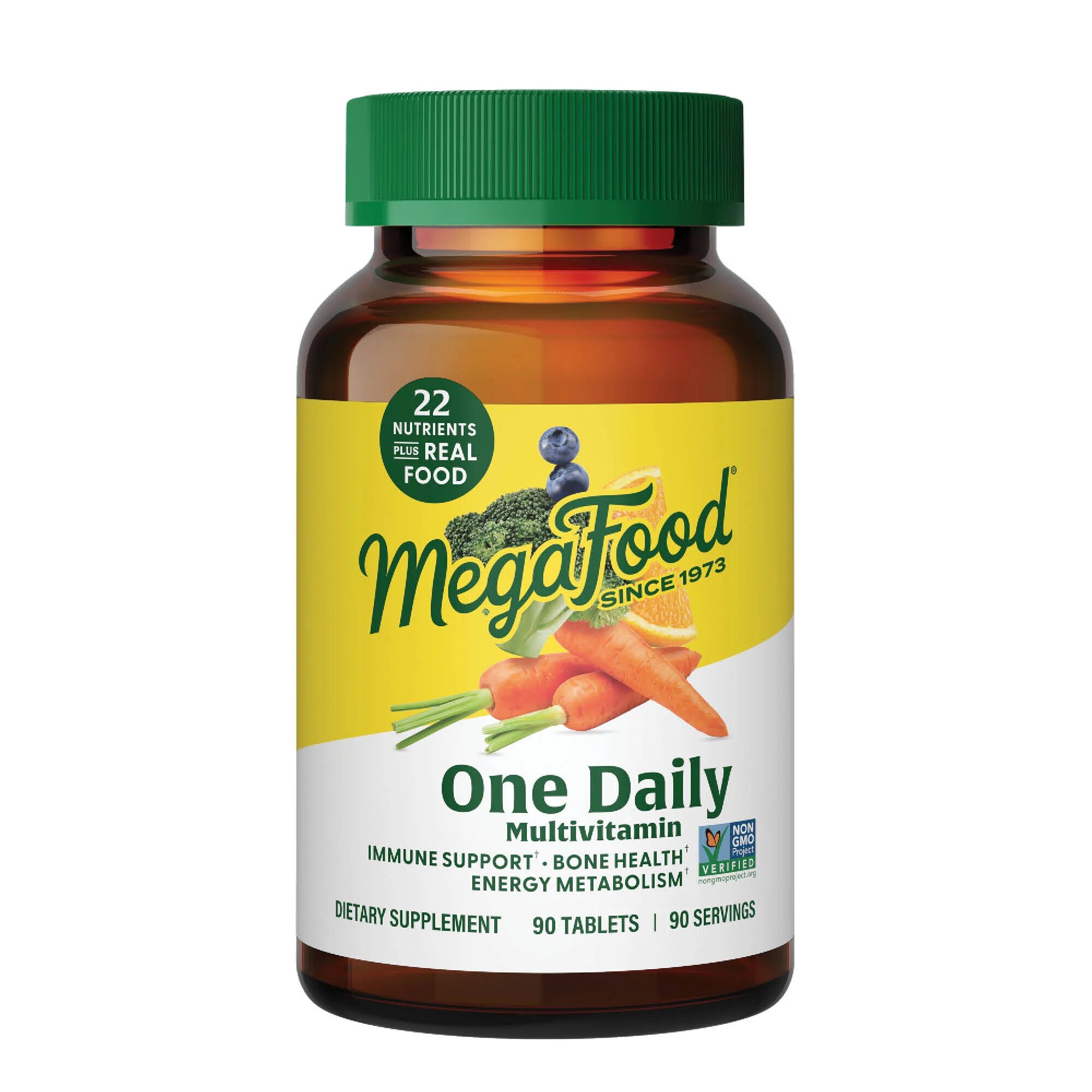 MegaFood, Multivitamin One Daily, мультивитамины для взрослых, 90 таблеток