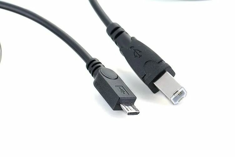 Кабель соединительный micro USB - type B штекер на штекер 200sm
