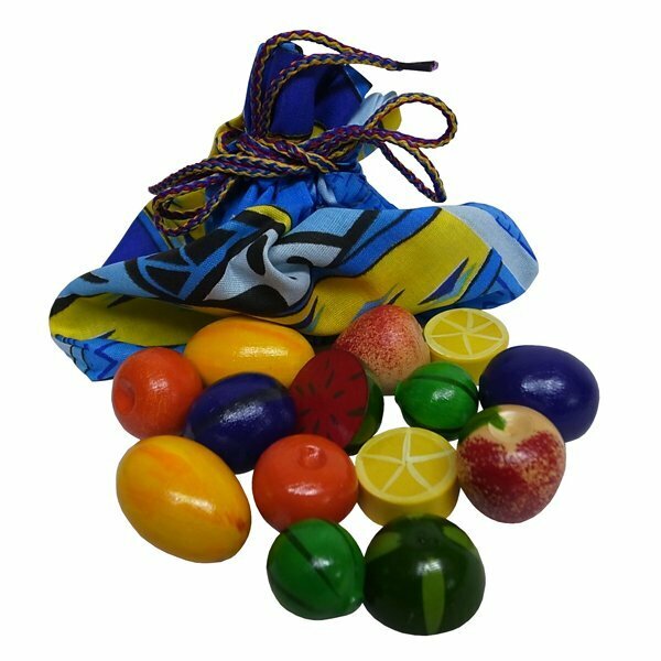Волшебный мешочек. Фрукты-ягоды цветные, тип 2. (14 деталей), арт. Д-640