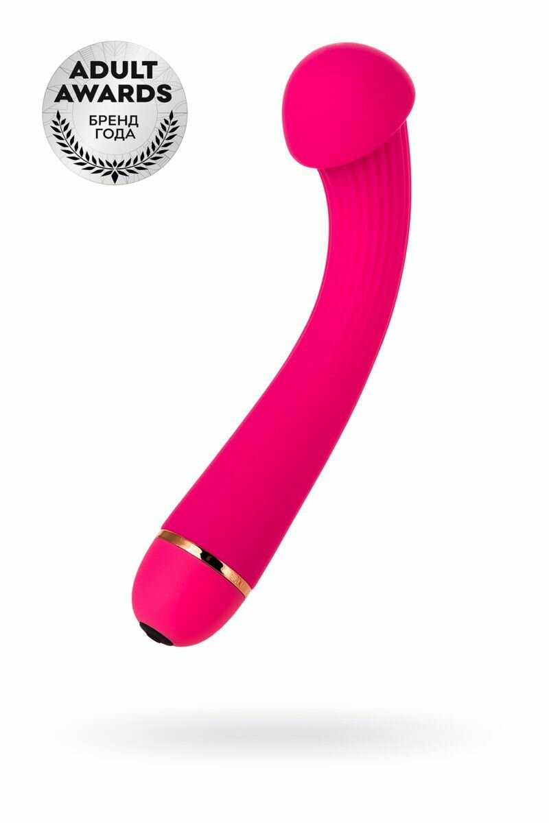 Вибратор COSMO A-Toys, для точки G, 20 режимов работы, силикон, гибкий корпус, розовый