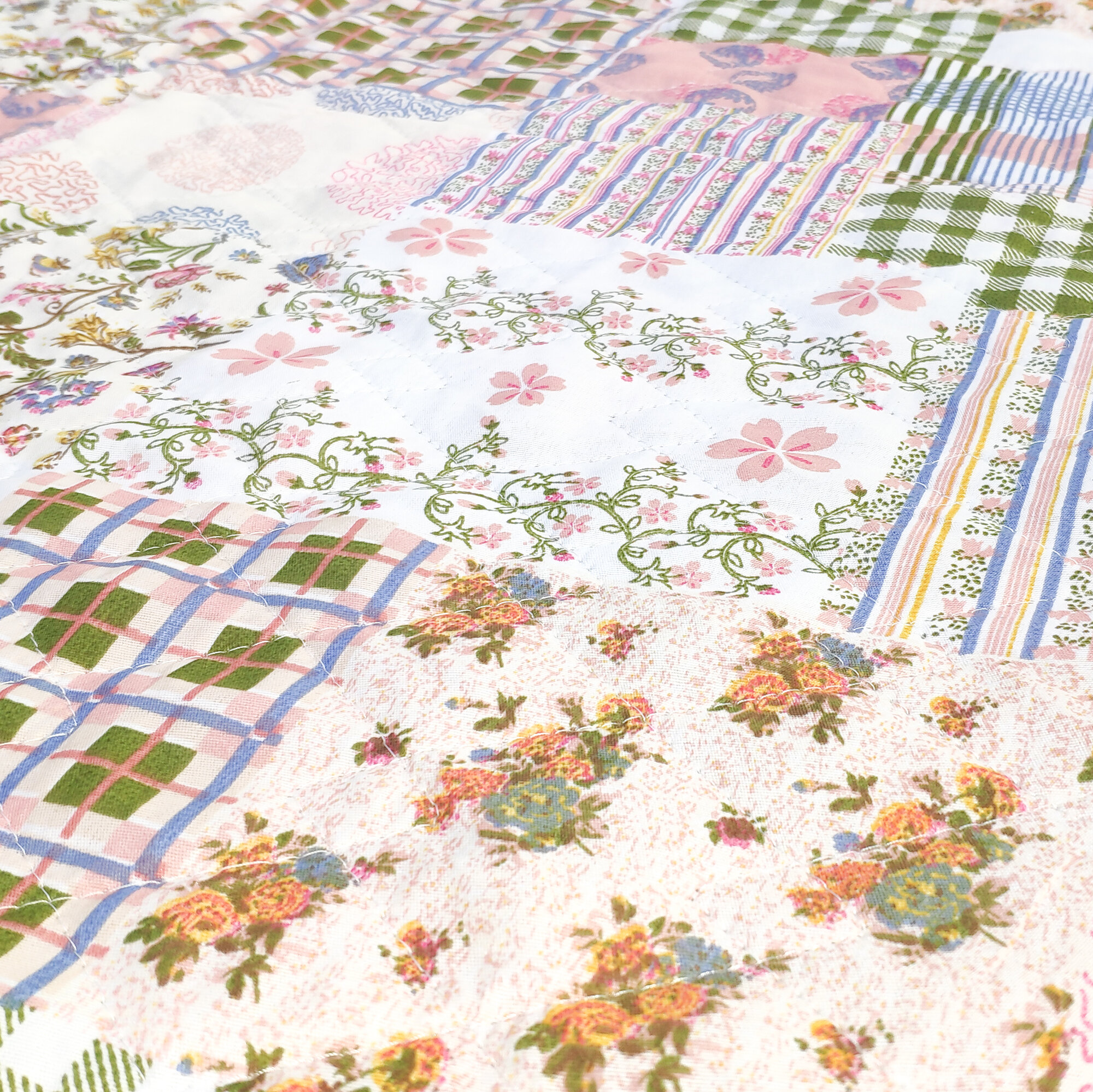 Покрывало-Одеяло Sterling Home Textile, 200х210 см, двустороннее, пэчворк — фото 1
