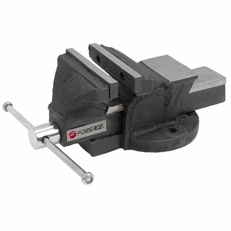 Тиски стальные с наковальней 6"-150 мм Forsage