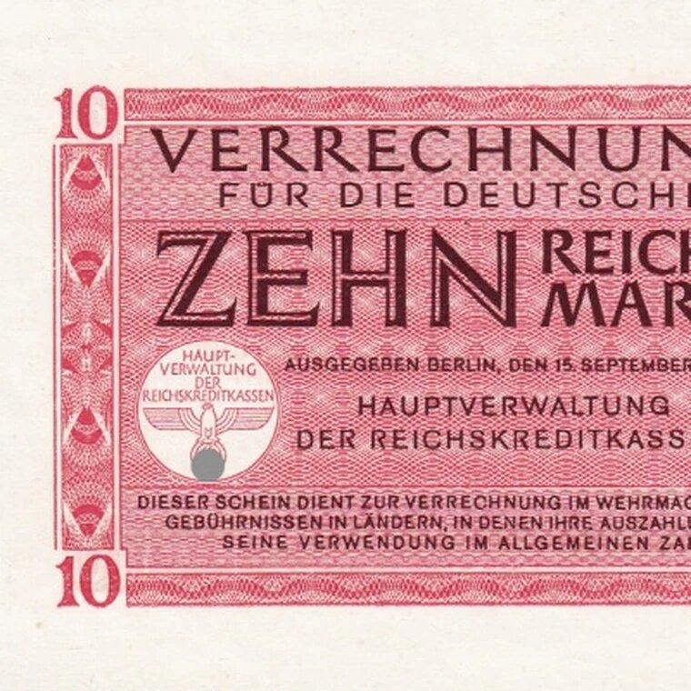 Вермахт 10 марок 1944 года, сувенирная копия, банкноты и купюры редкие коллекционные