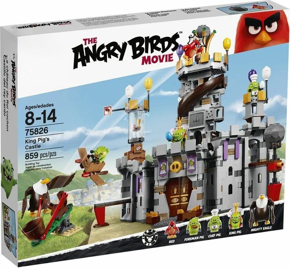 Конструктор Angry Birds замок короля свиней (75826)