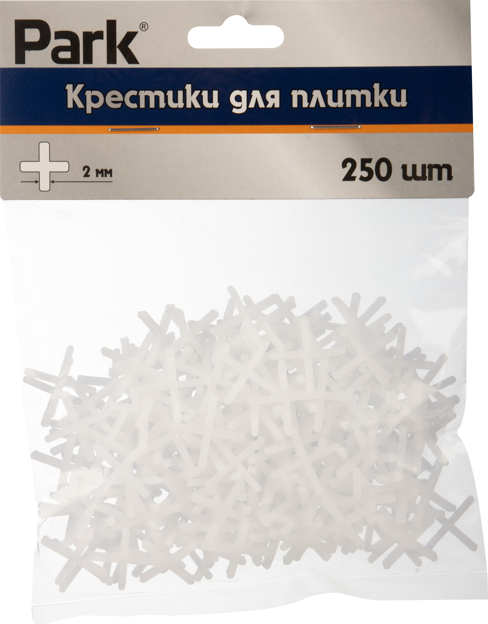 Крестики для кафельной плитки Park, ширина шва: 2 мм, 250 шт.