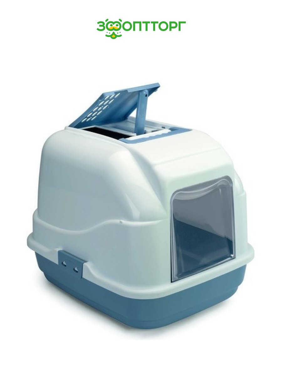 Imac Easy Cat туалет для кошек закрытый Голубой, открытый туалет