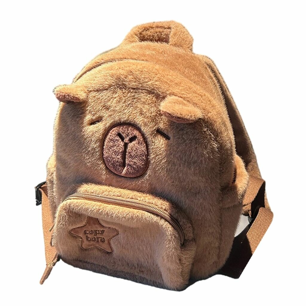 2024 новый плюшевый рюкзак Capybara capybara shoulders cute all-match cartoon student backpack-рюкзак