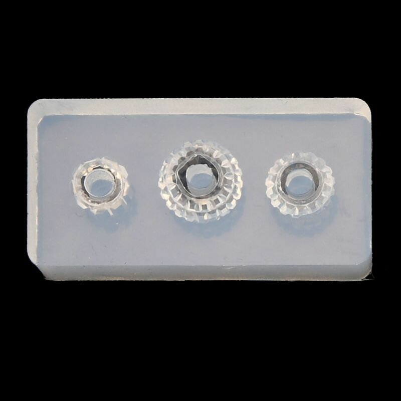 Силиконовая форма с большим отверстием из бисера, браслет, ювелирный инструмент из смолы