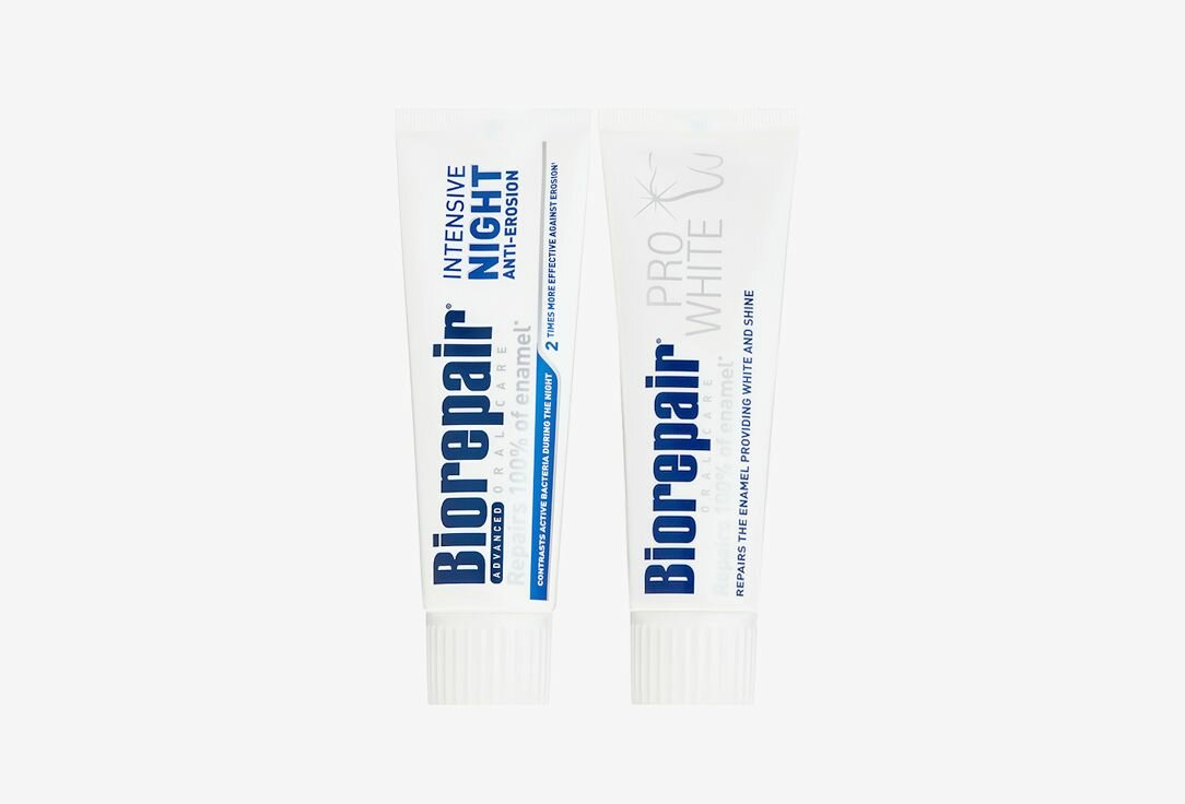 Набор зубных паст BIOREPAIR Protection and Shine