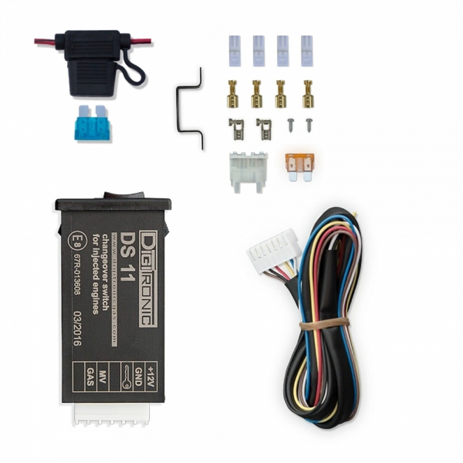 Переключатель ГБО Digitronic DS-11, для инжекторных двигателей, с LED индикацией