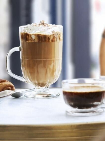 La Rochere кружка, чашка с ручкой "FLORE" 1 шт, 300 мл. Закалённое стекло. Франция