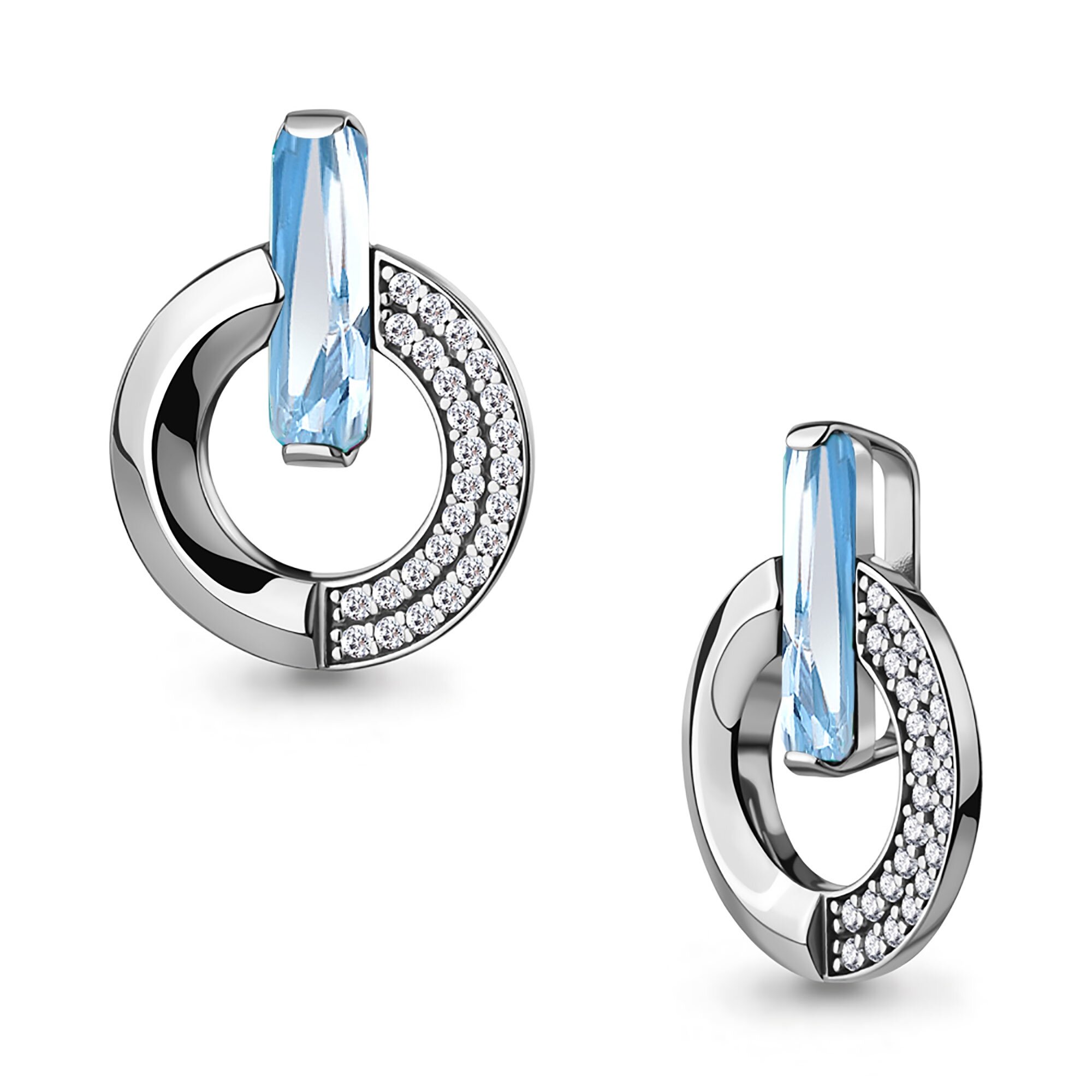 Подвеска, серебро, 925 проба, родирование, турмалин, фианит