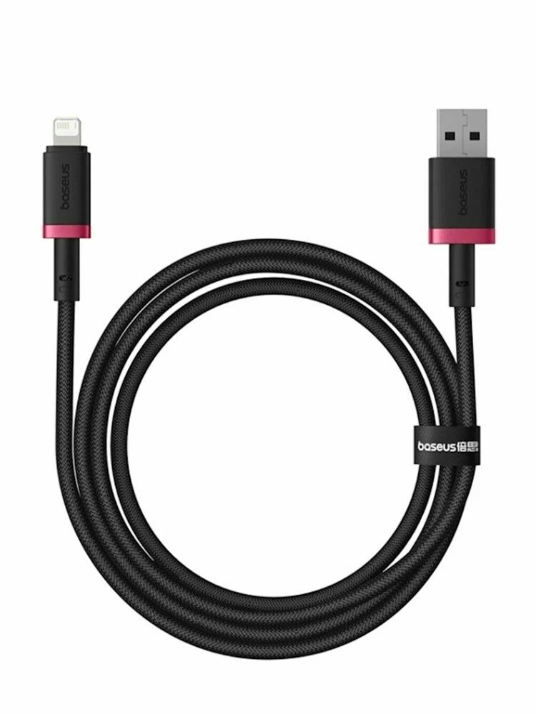 Baseus Кабель Baseus Dura Charging Cable USB - Lightning 2.4A 2m P10377801U01-03 CB000122 черный