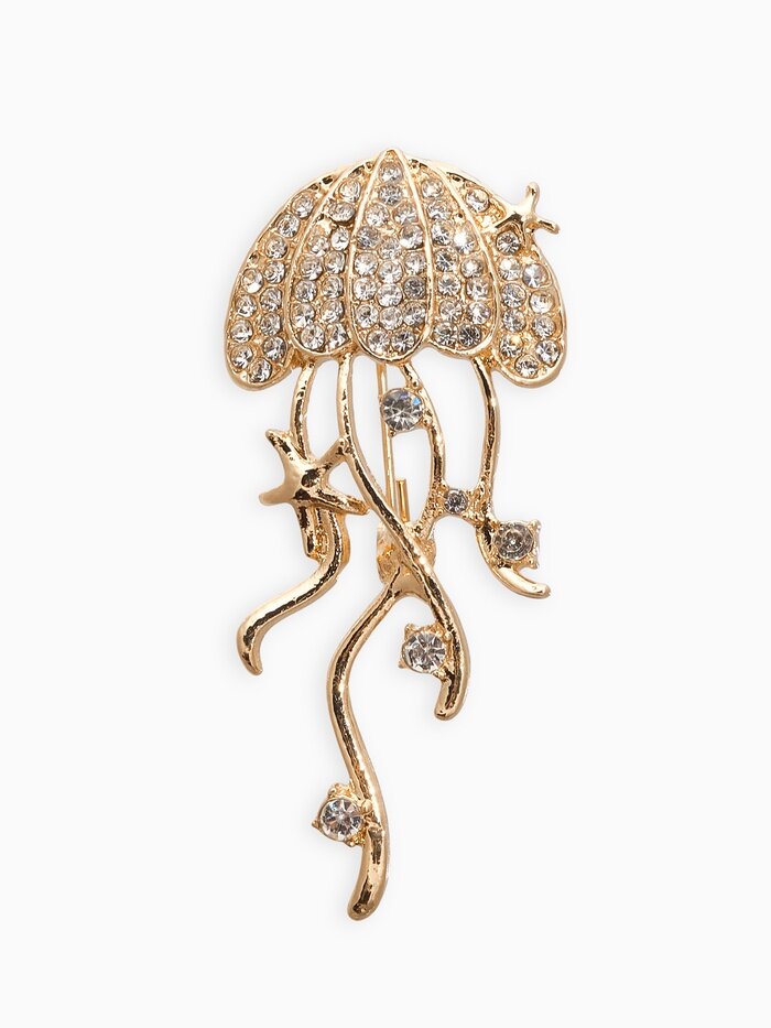 Брошь, стразы