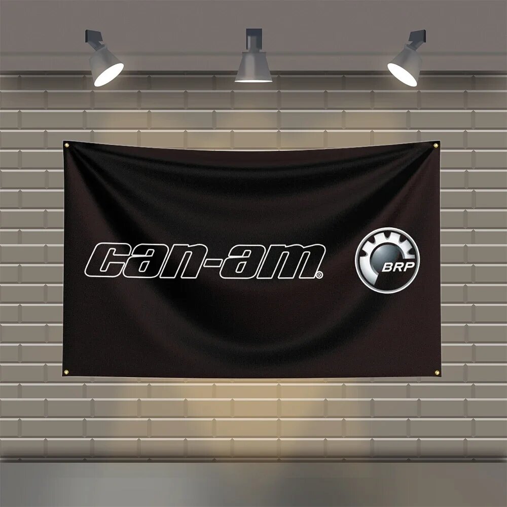 Can-am Brp флаг 60x90 см / 90x150 см / 120x180 см / 150x240 см из полиэстера Черный, 120x180cm, ZZ1765