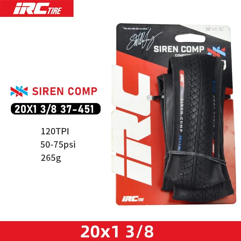 IRC SIREN COMP BMX шина 120TPI 20x1 3-8 Black