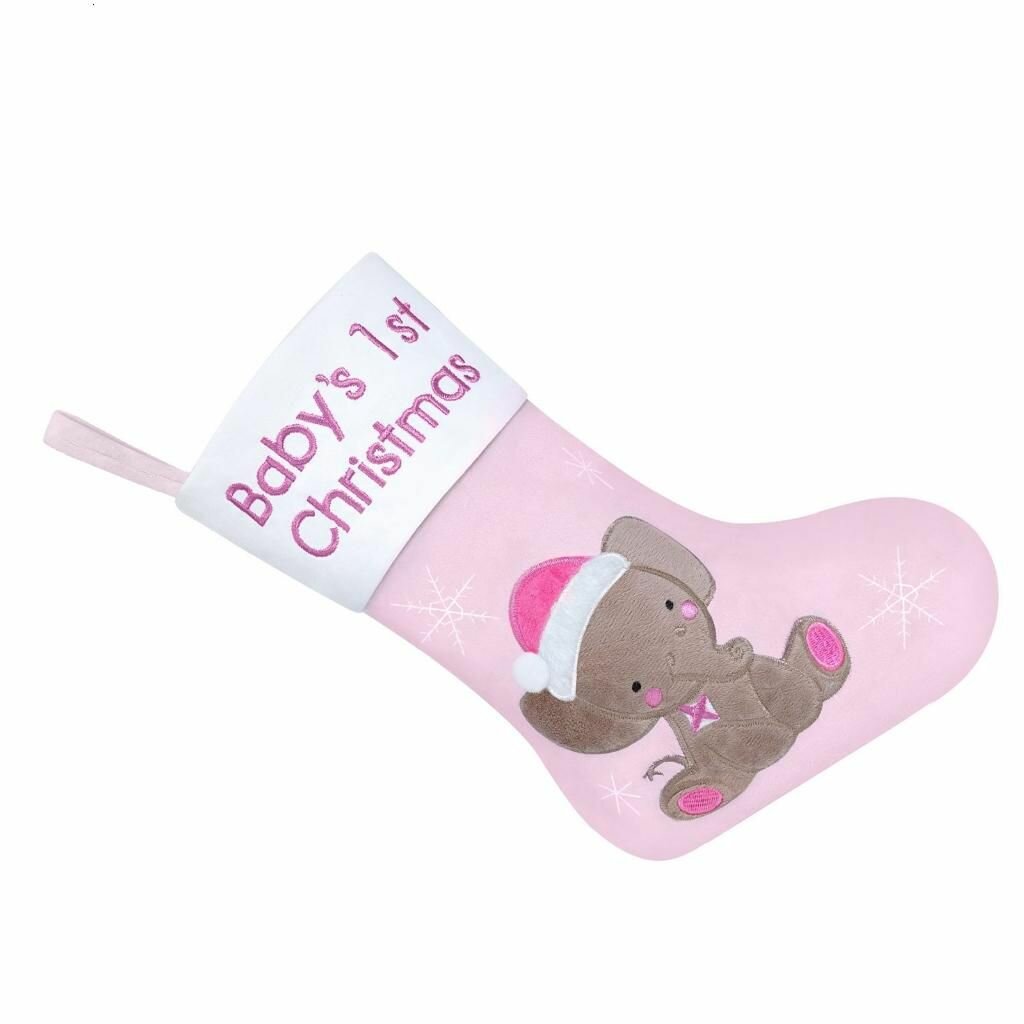 Чулки с украшением в виде рождественской елки, висящие в подарочном пакете, Висящие в носках