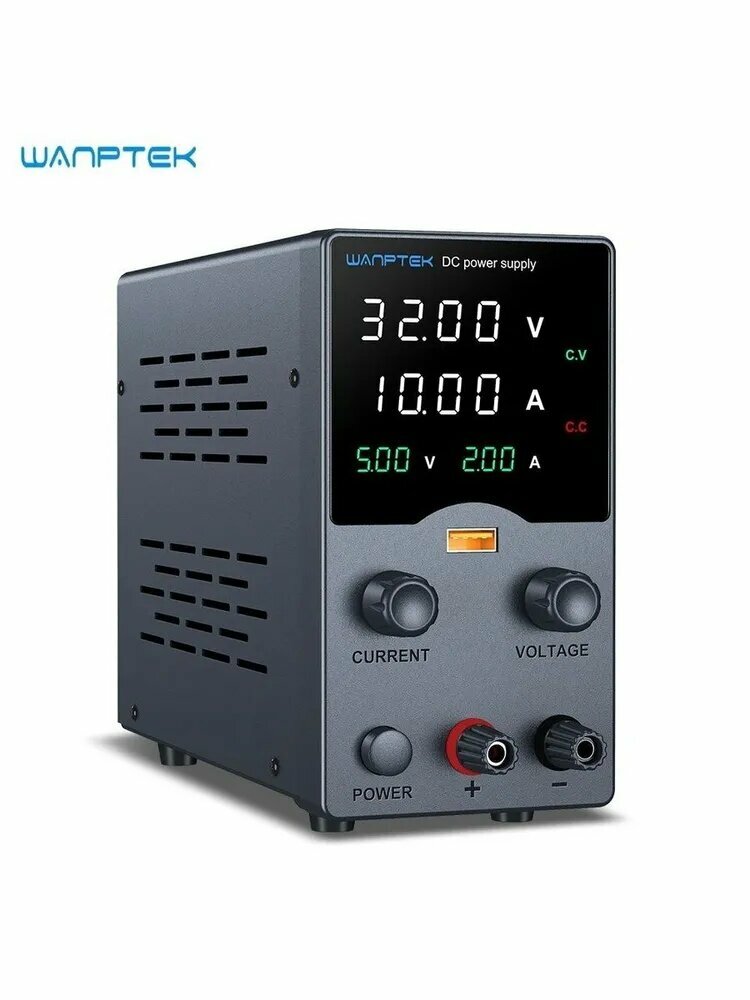 Лабораторный источник питания wanptek GA3010 Матовый черный 0-32B 0-10A 320W