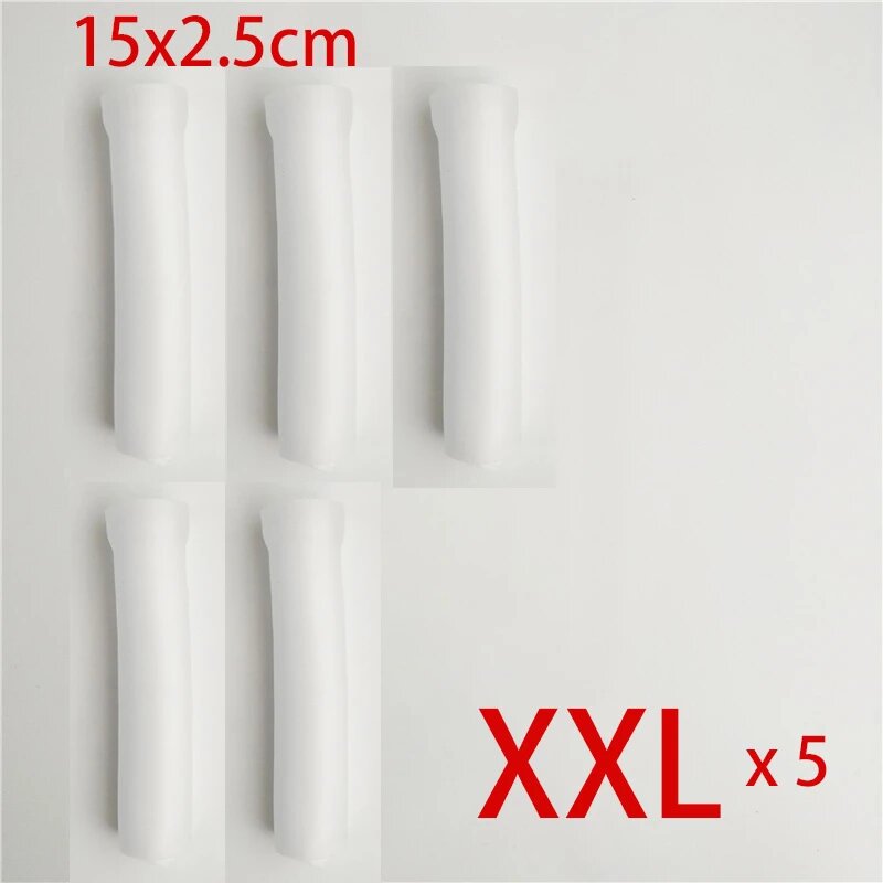 Силиконовые насадки S/M/L/XL/XXL, аксессуары для вакуумной чашки, набор для зажима 5PCS XXL-white