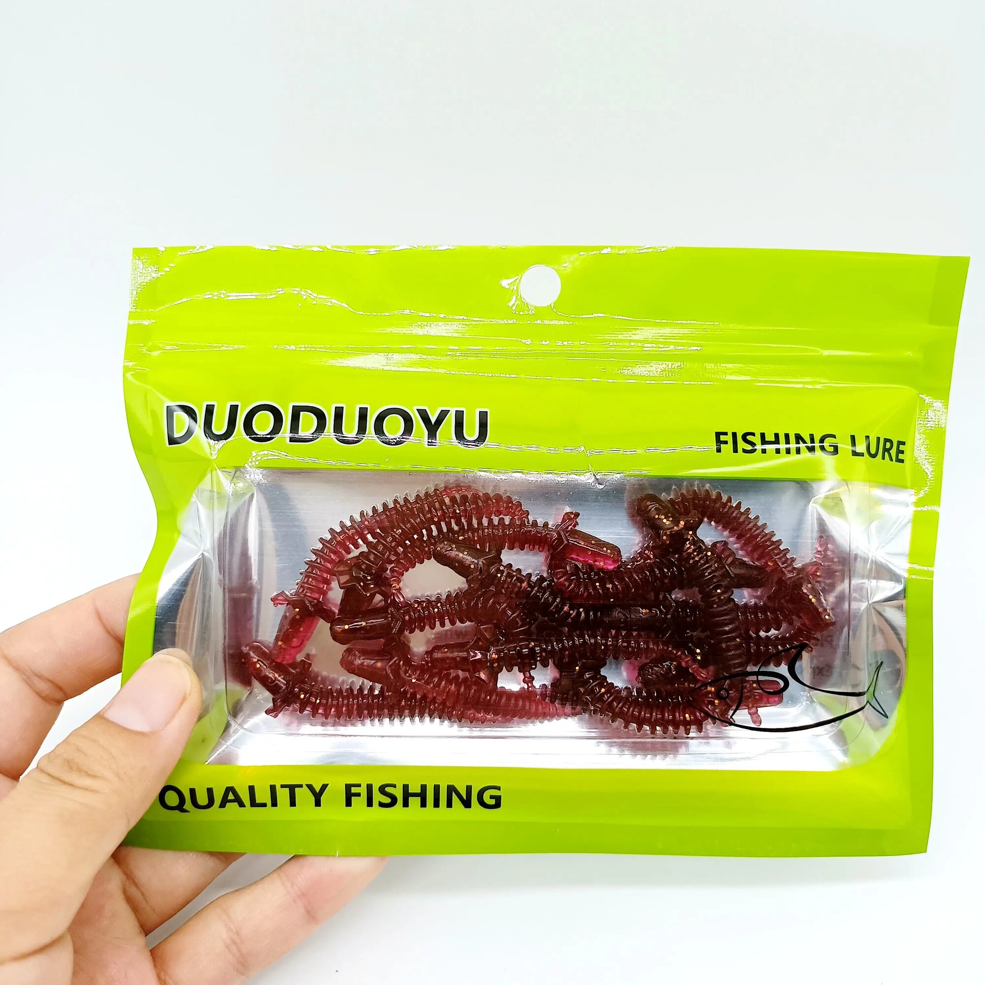 DUODUOYU 15 шт. приманки для рыбалки, бордовый