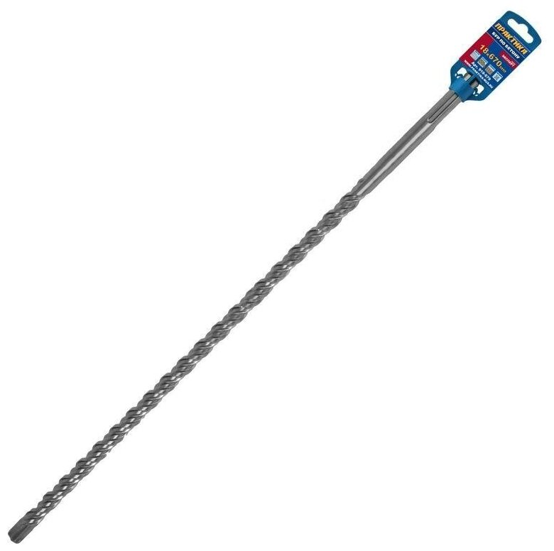 Бур SDS-MAX ПРАКТИКА 18 х 530/670мм, квадро, серия Эксперт, по бетону