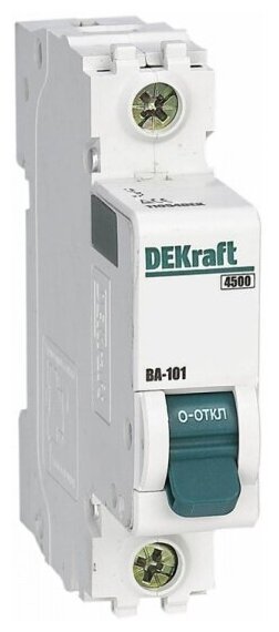 Автоматический выключатель Dekraft мод. 1п B 25А ВА-101 4.5кА, 11008DEK