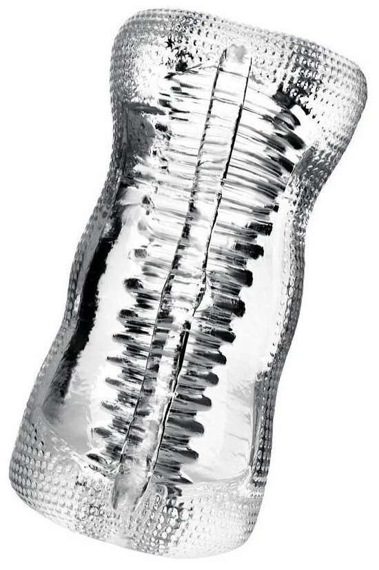 Прозрачный мастурбатор Lingam Asha,14 см, прозрачный, термопластичный эластомер (TPE), Мужской, Секс-товары для мужчин