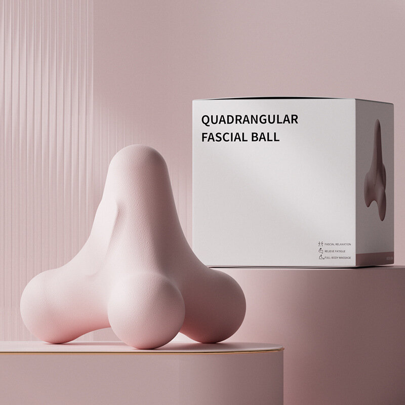 Мяч для массажа с четырьмя углами, мяч для ног, массаж плеч, шеи, талии, мышц рук, упражнения с молочной кислотой, релаксация, йога, меридиан, фитнес-мяч