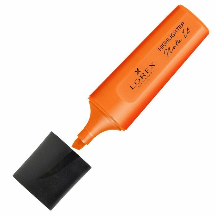 Маркер LOREX NOTE IT, флуоресцентный, оранжевые чернила, 1 — 5 мм 1 шт