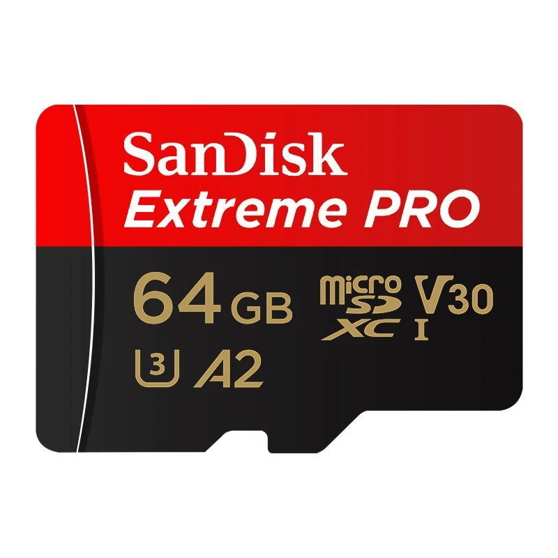 SanDisk Extreme Pro Micro SD карта памяти 32/64/128/256/512 ГБ 64GB-A2