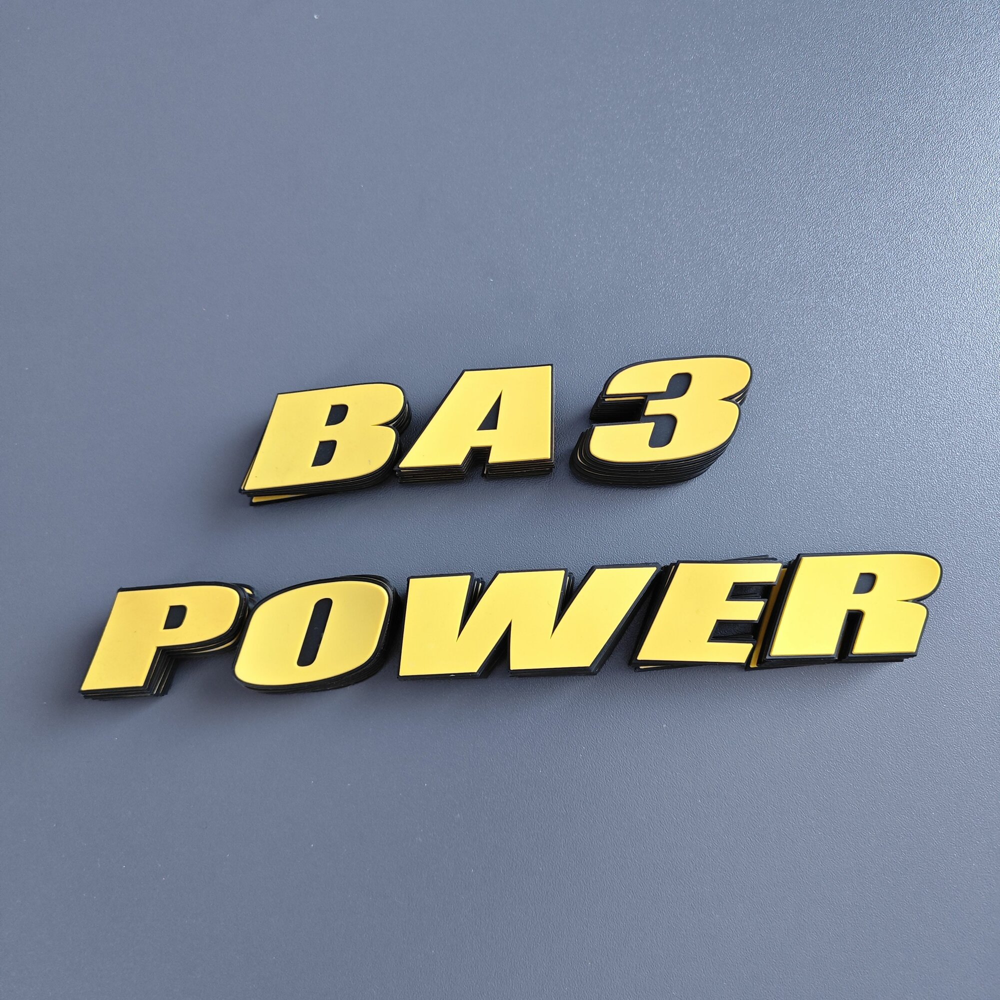 Наклейки на шины ВАЗ POWER желтые + клей 20мл. Резиновые буквы для колес авто и мото из 3D резины, Спортивные диски. Надписи на диски и колёса.