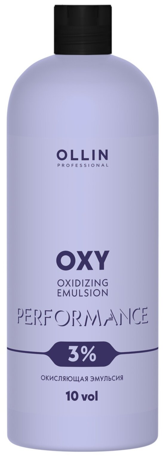 OLLIN Professional Окисляющая эмульсия Performance Oxy 3 %, 1000 мл, 1000 г