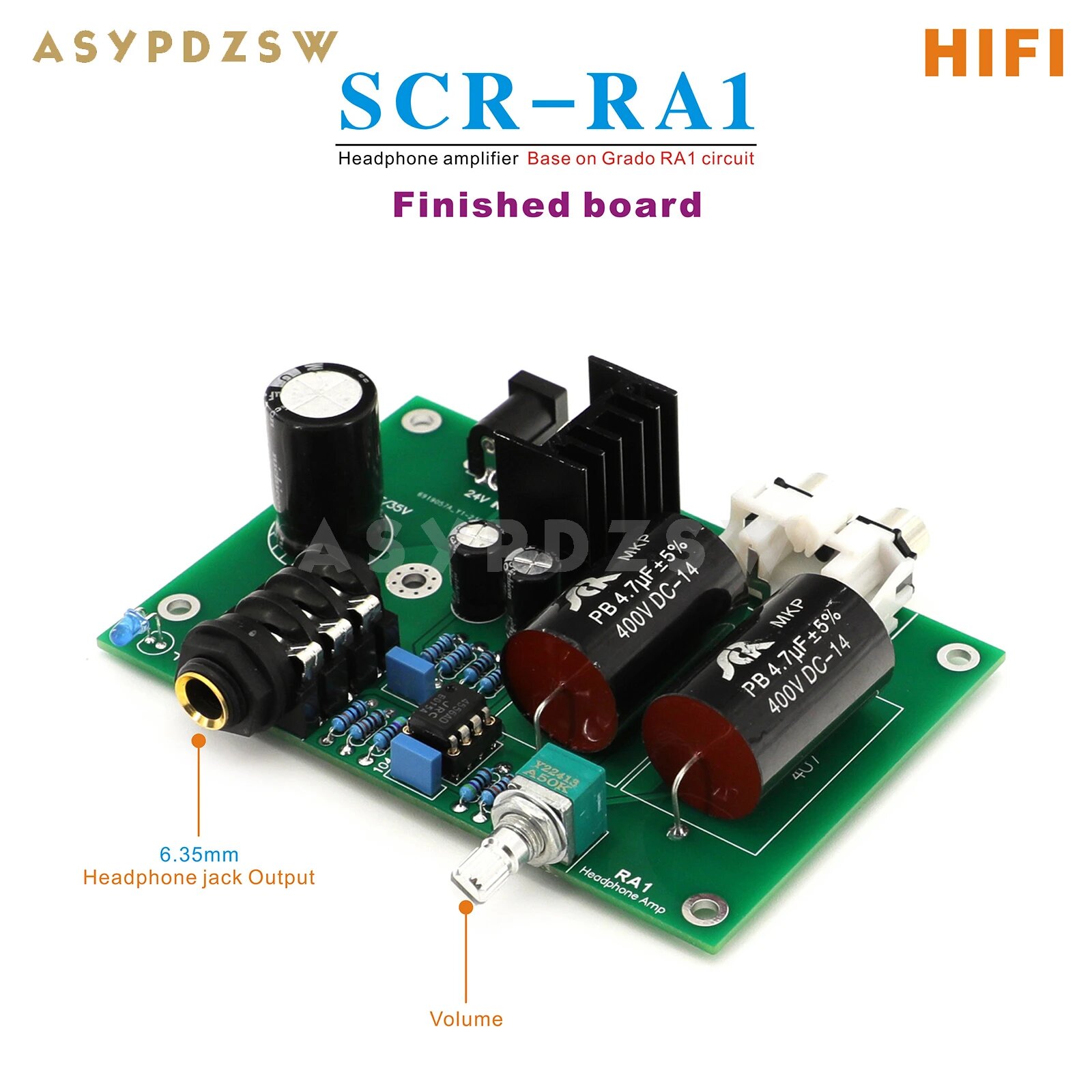 HIFI SCR-RA1 усилитель для наушников, Finished board
