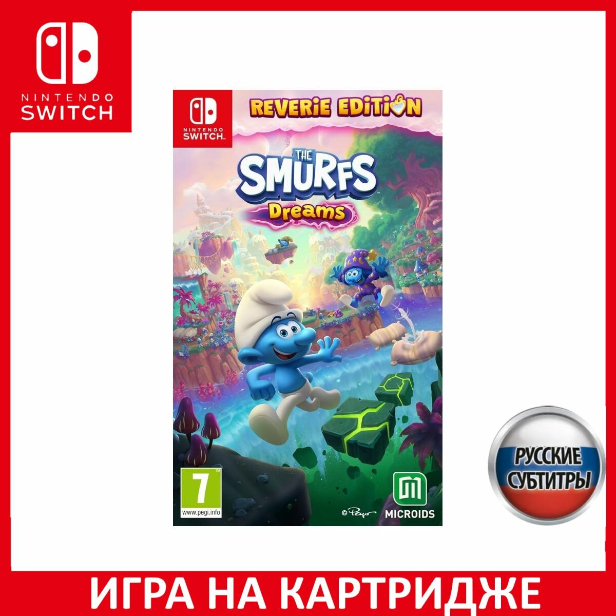 Игра The Smurfs (Смурфики) Мечты (Dreams) Мечтательное издание (Reverie Edition) Switch Русская Версия Картридж на Nintendo Switch