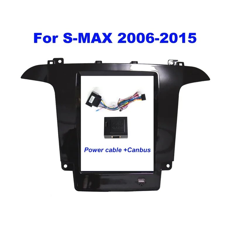 T: пластиковая рамка для автомобильного радио для Ford Galaxy C-MAX S Max S-MAX C MAX 2007-2015 без экрана B Frame cable canbus