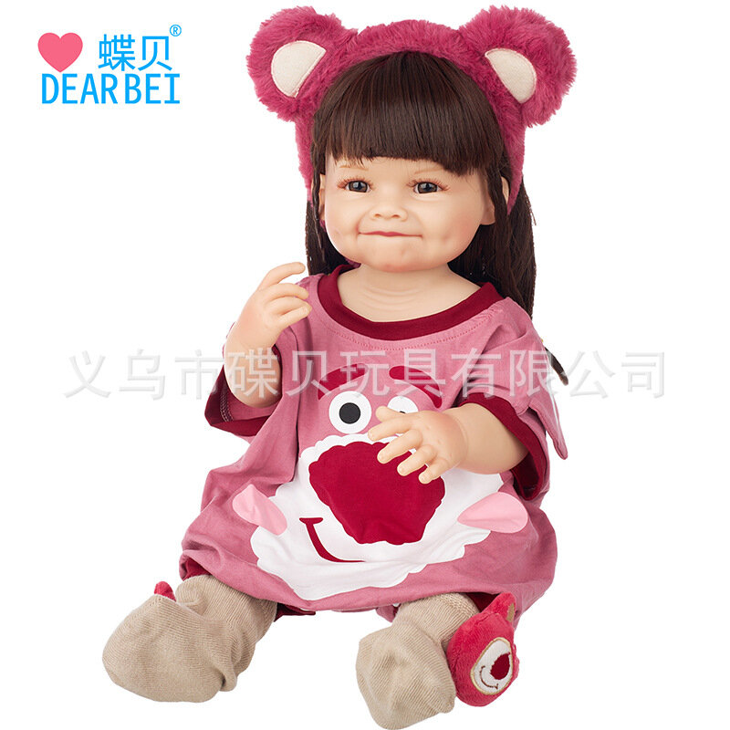 Горячая распродажа 60 см мягкая резиновая кукла-реборн для девочек, подарок, виниловая кукла, оптовая продажа, дропшиппинг