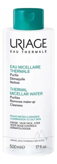 Мицеллярная вода для жирной и комбинированной кожи Uriage Eau Thermale Micellaire Вода 500 мл
