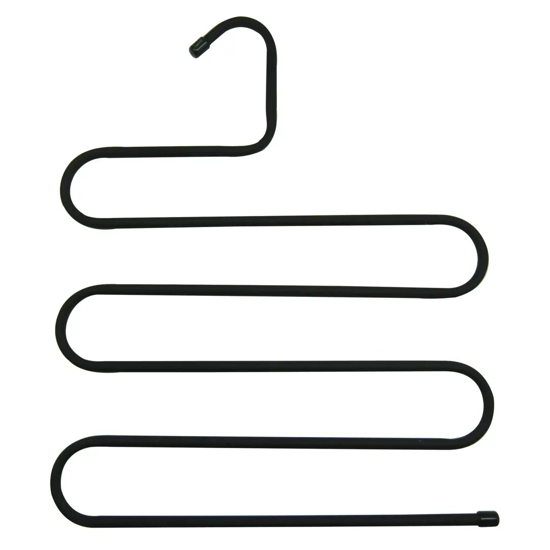 Вешалка для брюк Spaceo 31 см металл с покрытием soft touch цвет чёрный