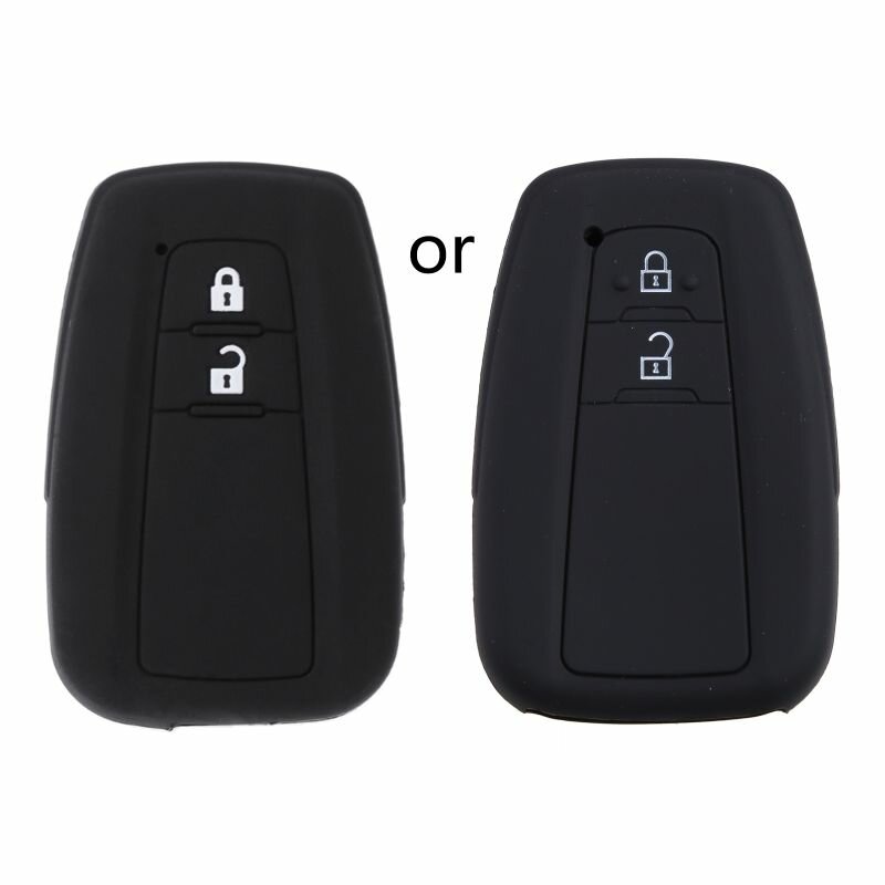 Силиконовый автомобильный 2 кнопки для брелока, чехол-держатель CHR C-HR 2017 Priu