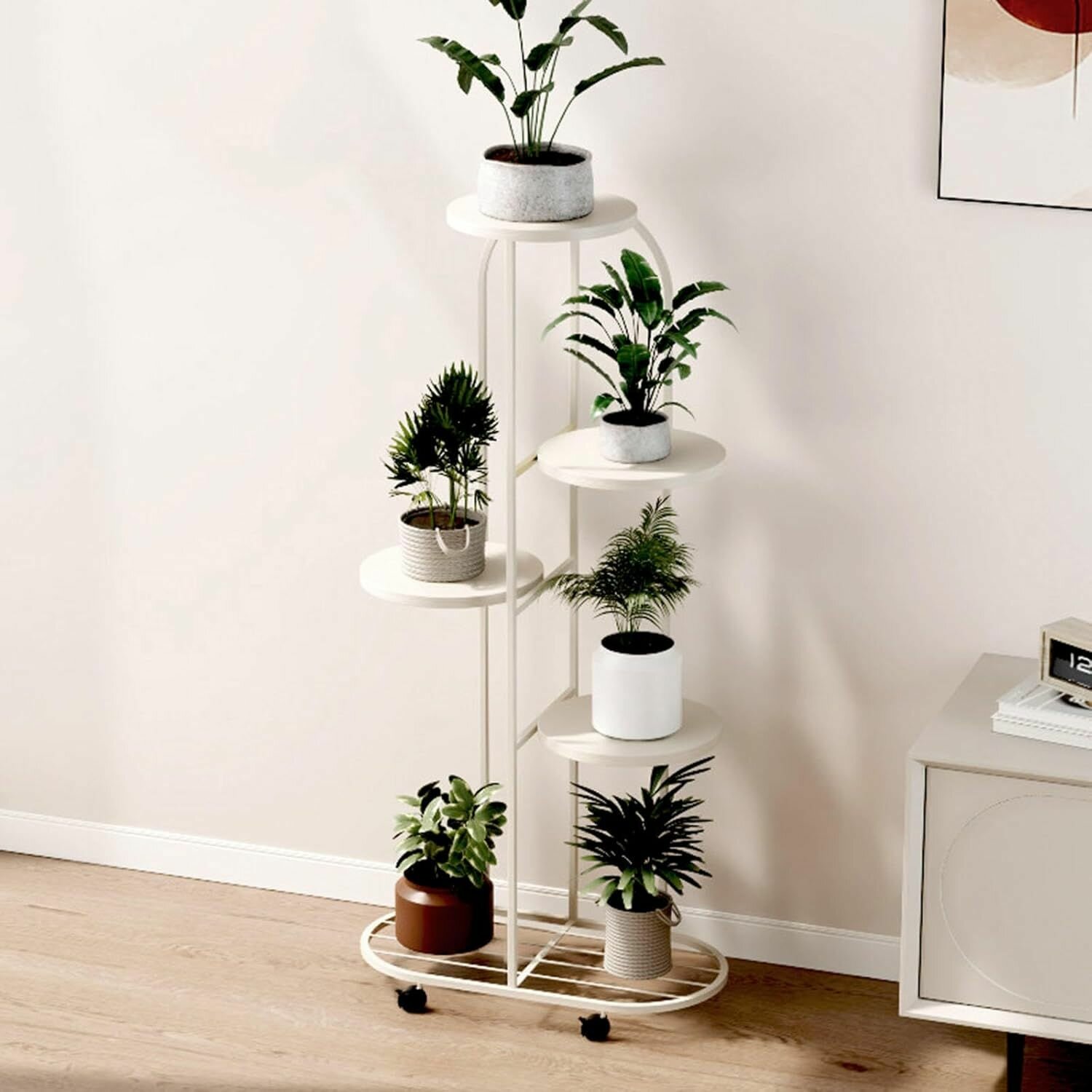 Металлический стеллаж для комнатных и уличных растений