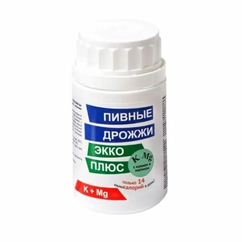 Дрожжи Пивные с Калием и Магнием таблетки 450мг N100 Экко Плюс
