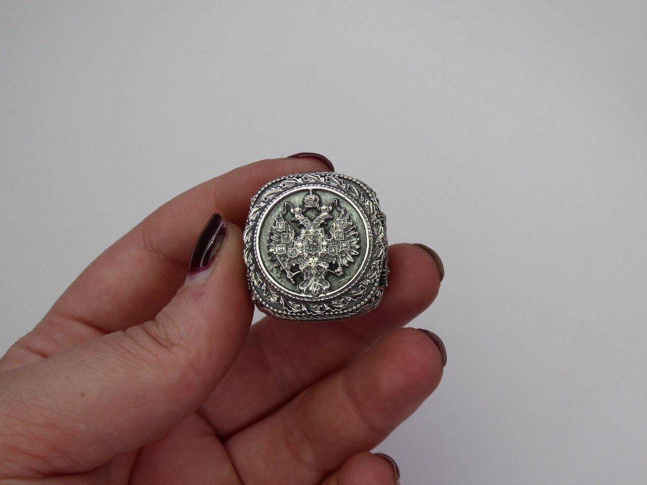 Печатка, серебро, 925 проба